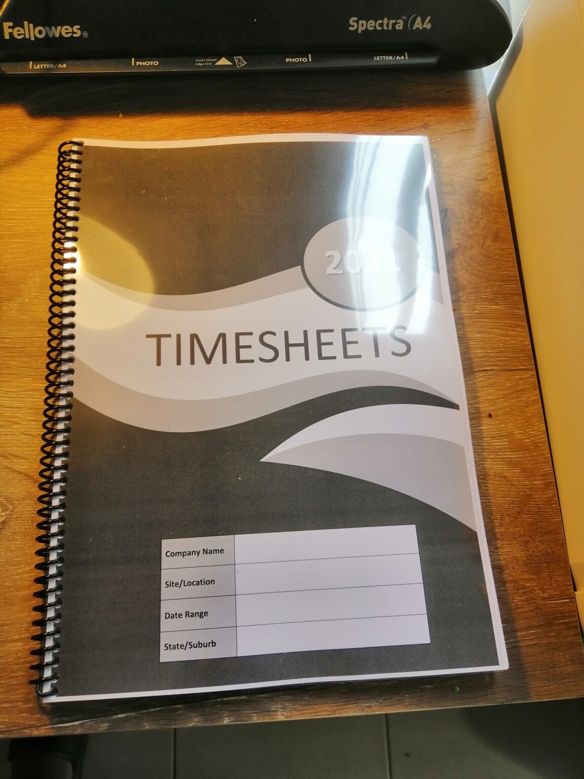 0155 Employee Timesheet Template (Hardcopy) - Security Concepts ...