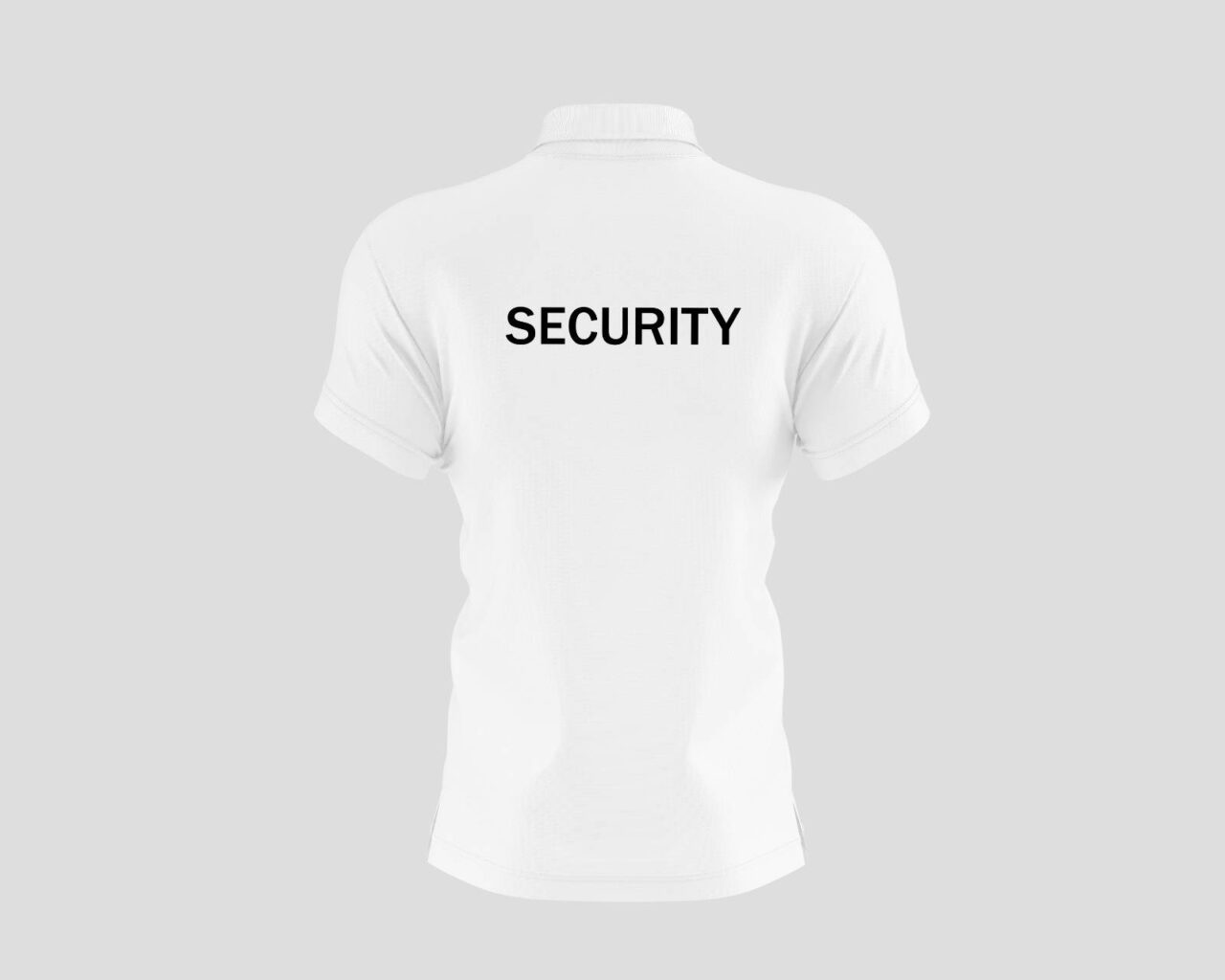0163 White and Black Security Polo Shirt (Po) - Security Concepts ...