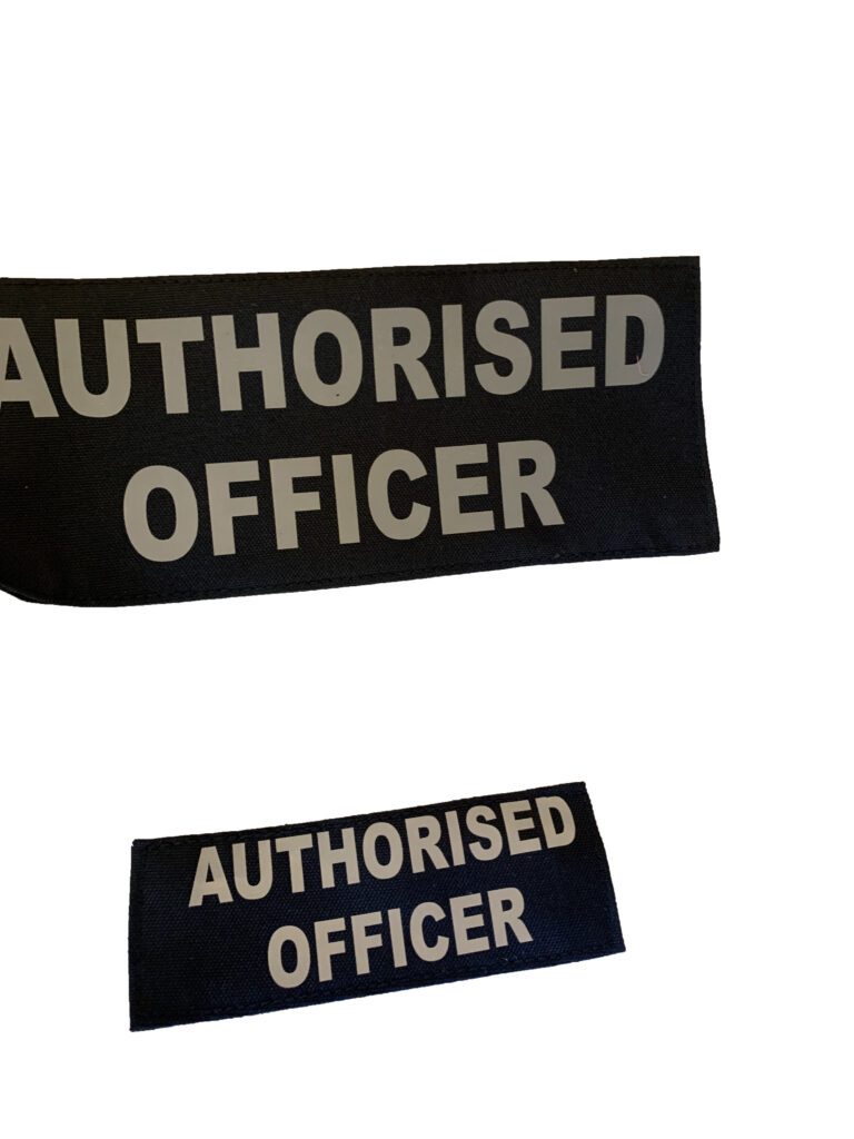 P0124 Authorised Officer Patch for Tactical Vest - Security Concepts ...