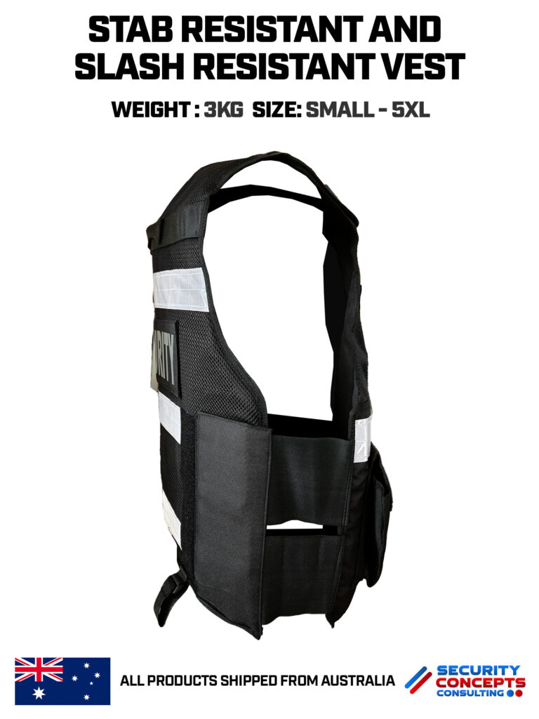SF0138 BLACK SECURITY STAB RESISTANT VEST [Free Shipping] - Security ...