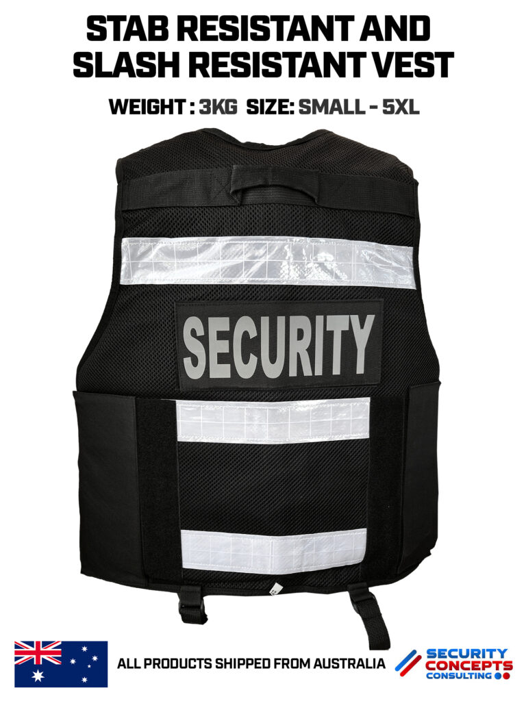 SF0138 BLACK SECURITY STAB RESISTANT VEST [Free Shipping] - Security ...